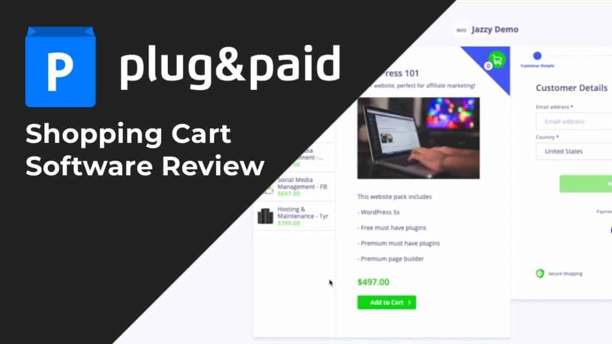 Plugnpaid (Plug&Paid) Review - Shopping Cart Solution For Your - Jazzy ...